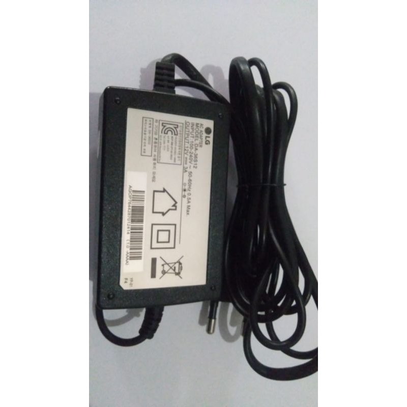 Jual adaptor 12v 3a LG korea/3a 12v LG | Shopee Indonesia