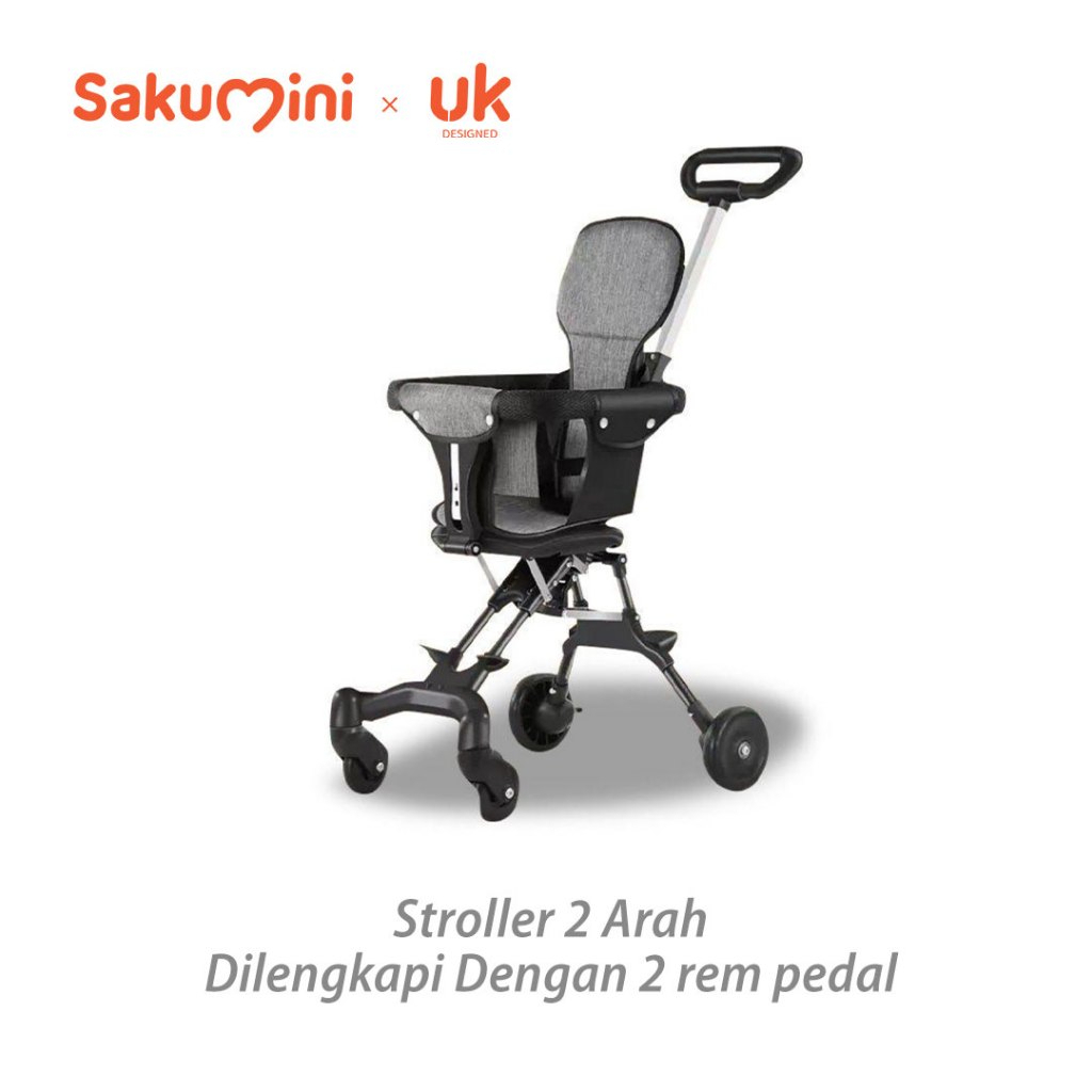 Jual Sakumini Stroller Portable Foldable Kereta Dorong Lipat Anak Bayi ...