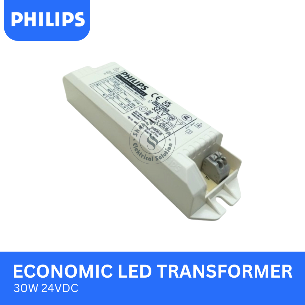 Jual PHILIPS LED TRANSFORMER DRIVER TRAFO BALLAST ECONOMIC 30W 60W DC 24V 24VDC | Shopee Indonesia