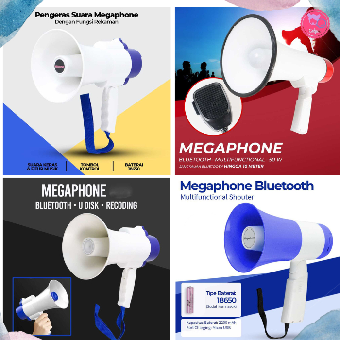 Jual Pengeras Suara Megaphone Shouter Speaker Portable Buzzer Promo ...