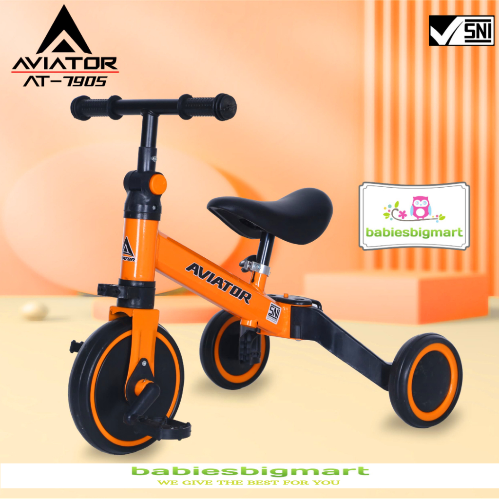 Jual SEPEDA ANAK BALANCE BIKE RODA 3 TIGA TRICYCLE PUSH 3IN1 ANAK ...