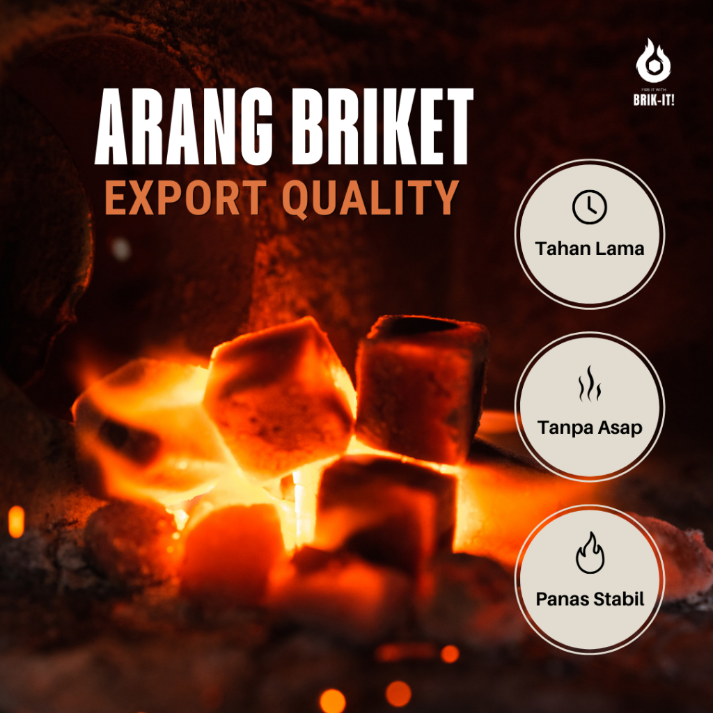 Jual Briket Arang Cube Kotak Panas Lebih Awet Tanpa Asap - Arang Briket Kualitas Export Grade A ...