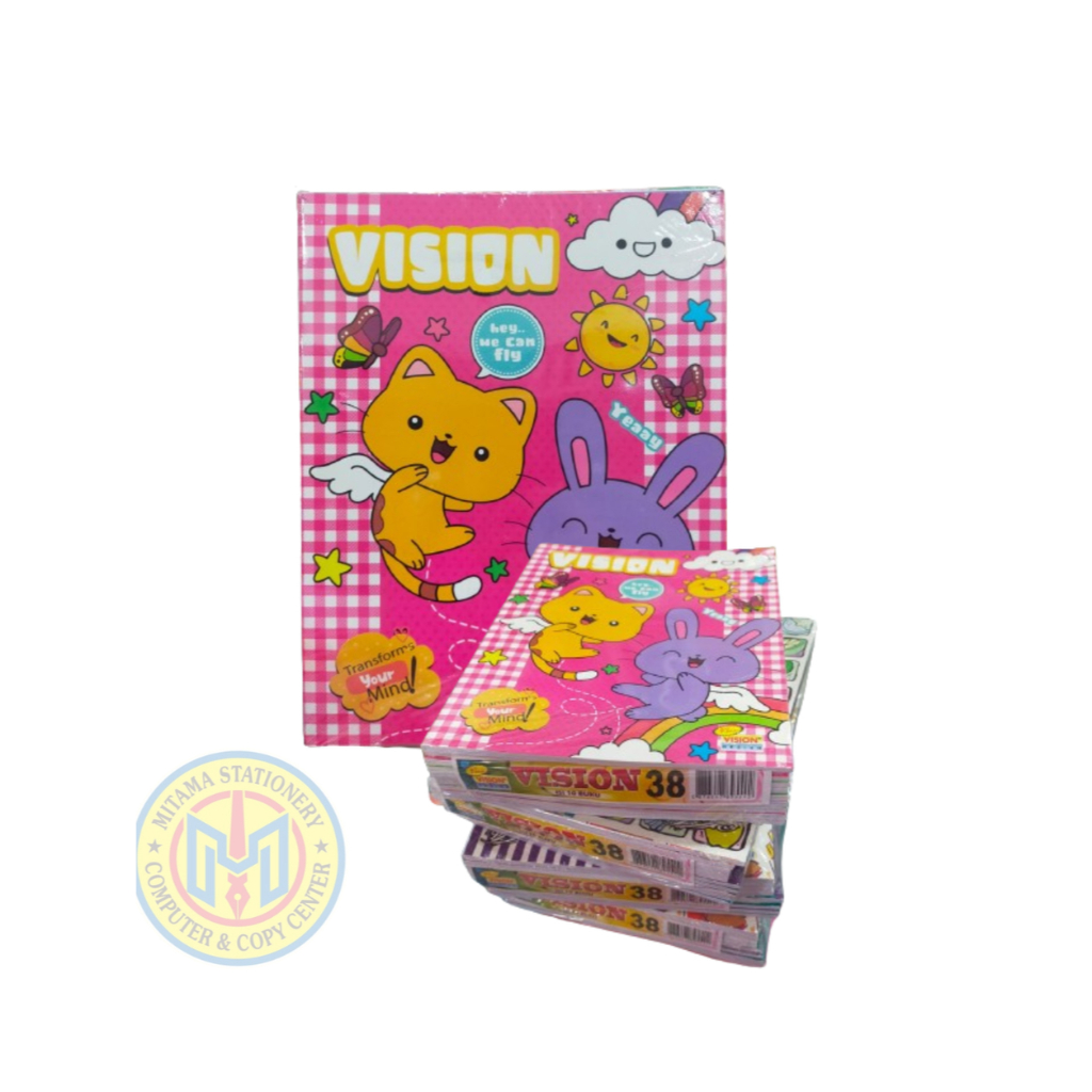 Jual Buku tulis VISION 38 lembar/1 pack isi 10 buku | Shopee Indonesia