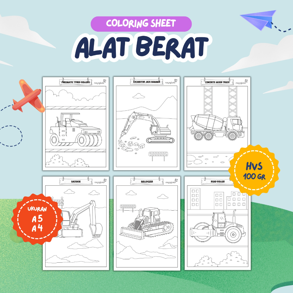 Jual Kawan Pustaka - Lembar Mewarnai/Kertas Mewarnai/Coloring Sheet ...