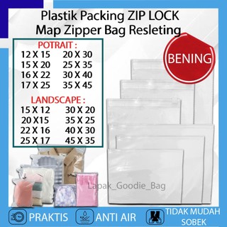 Jual Kantong Plastik Packing ZIPLOCK Travel Pouch Transparan ANTI AIR ...
