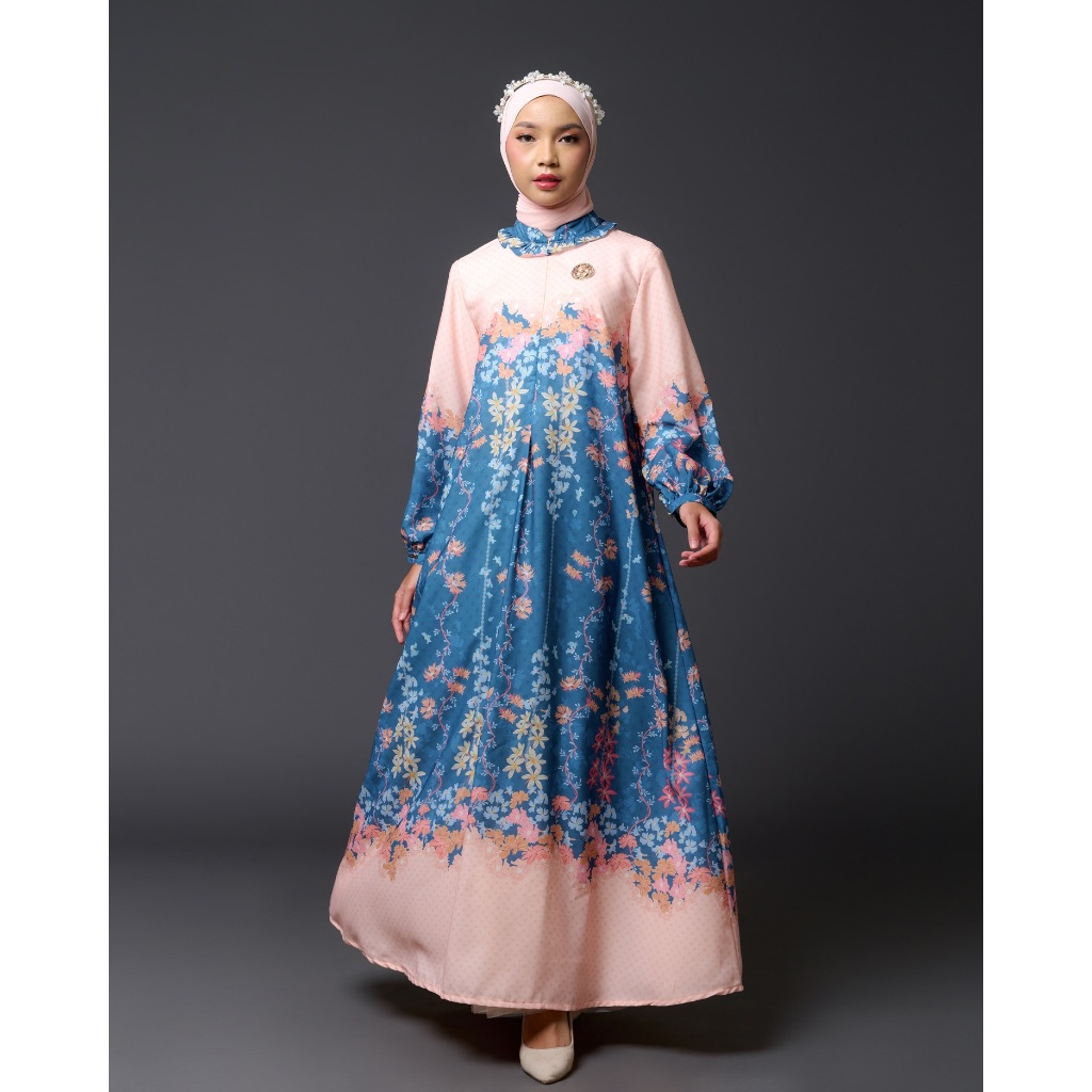 Jual Kamima - Amore - Hera Dress in Navy Berry | Shopee Indonesia