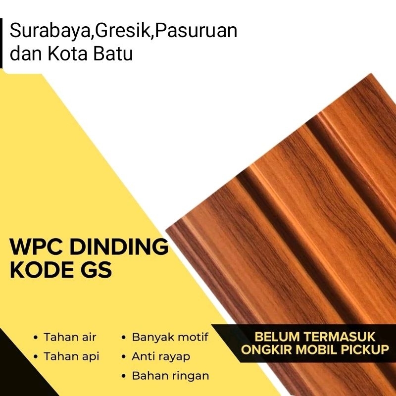 Jual WPC PANEL DINDING WOOD PANEL KODE GS Surabaya Gresik Pasuruan Kota ...