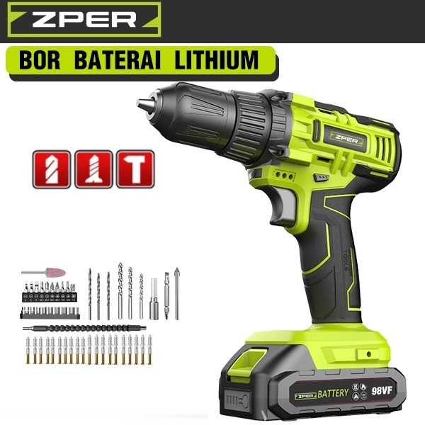 Jual ZPER Bor Listrik Mesin Bor Bor Tanpa Kabel Bor Tangan Elektrik ...