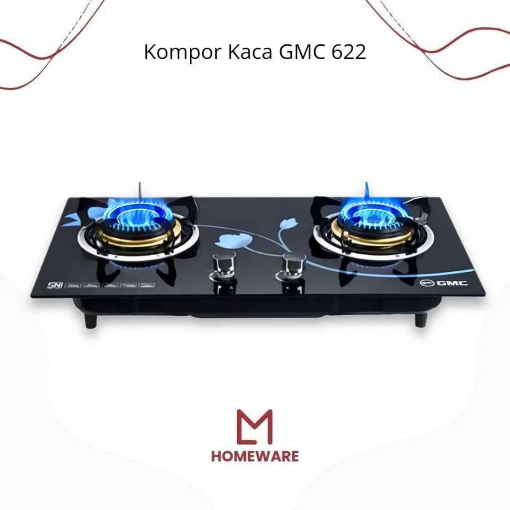 Jual GMC Kompor Kaca 2tk /Kompor Gas 2 Tungku GMC Kaca Tempered Glass ...
