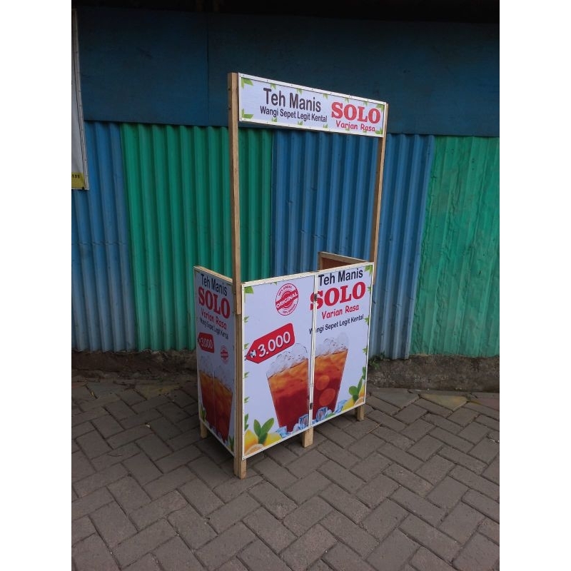 Jual Booth Portable Kayu/ Booth Portable / Gerobak Kayu/ Gerobak Murah ...
