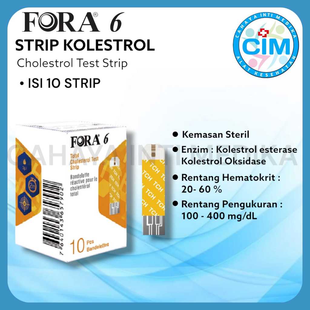 Jual Strip Cholesterol Fora 6 isi 10 | Shopee Indonesia