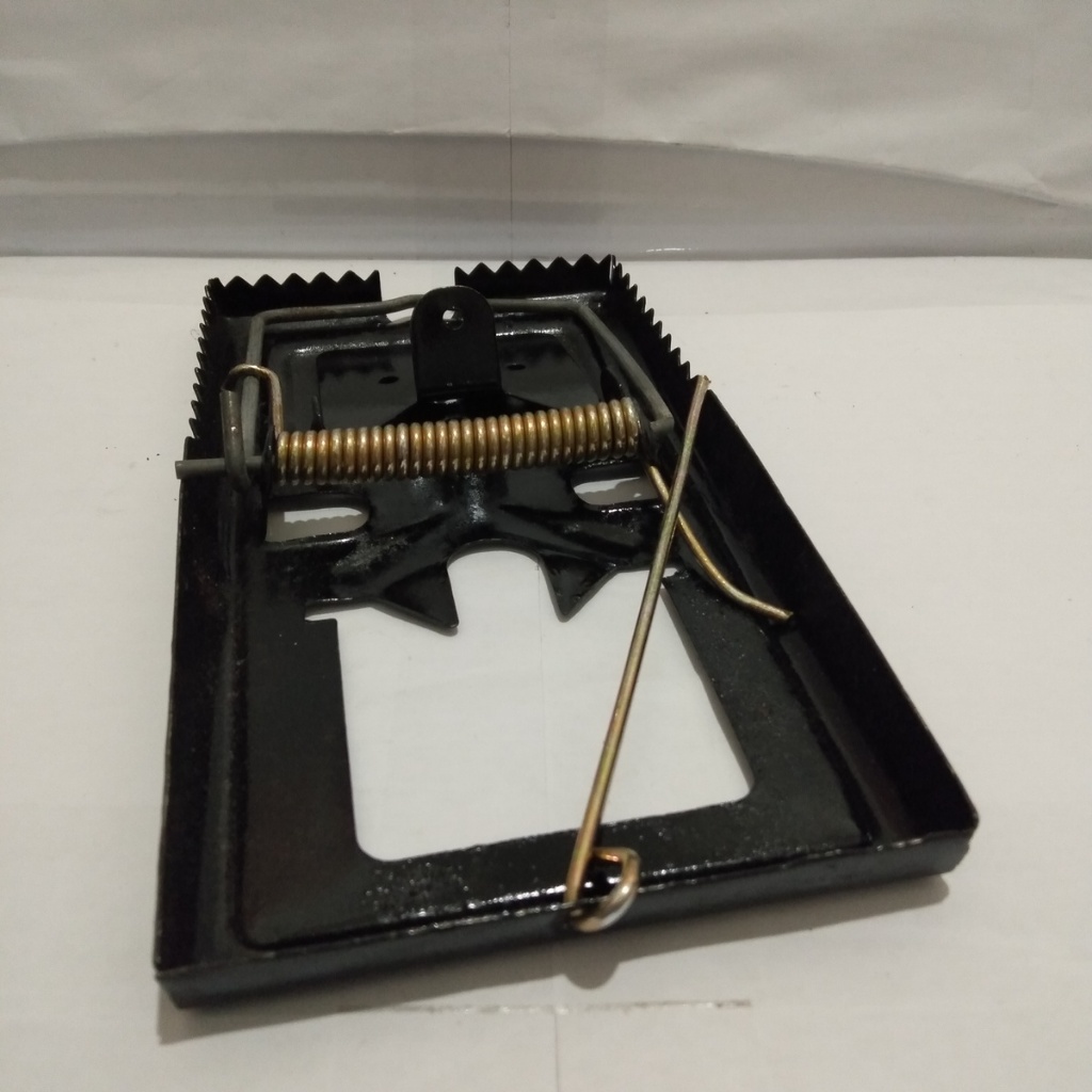 Jual jebakan tikus plat besi jepret perangkap tikus plat besi KZK Hitam ...