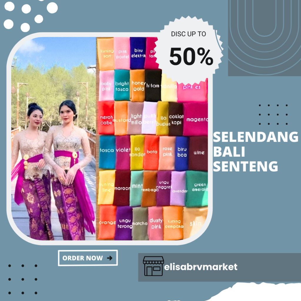 Jual selendang BALI kutubaru tari|SELENDANG BALI dan TARI SIFON 240cm ...