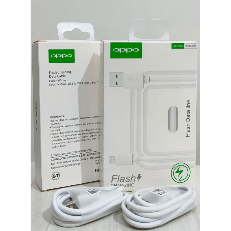 Jual KABEL DATA OPPO FLASH ORIGINAL FAST CHARGING 2A MICRO USB/ TYPE-C ...