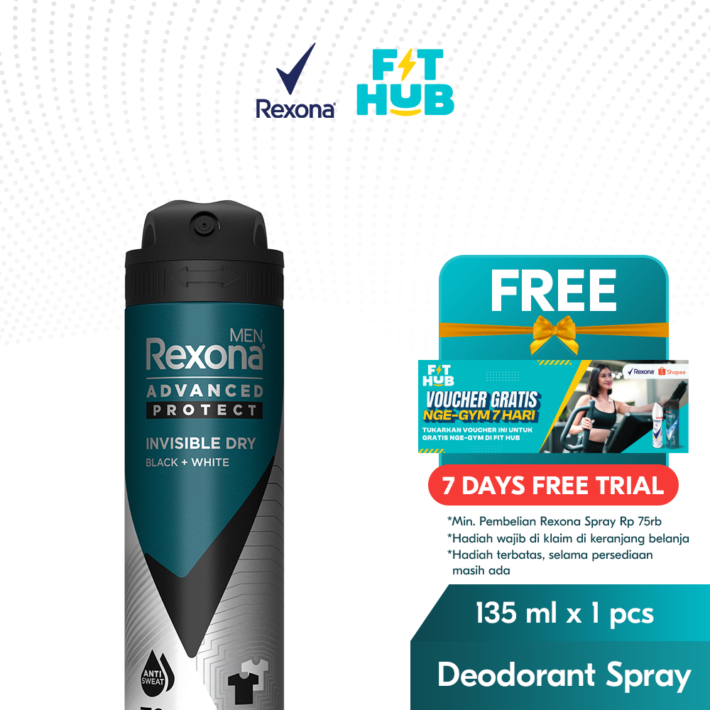 Jual Rexona Men Antiperspirant DEODORANT SPRAY Invisible Dry 135ml - Rexona Antiperspirant ...