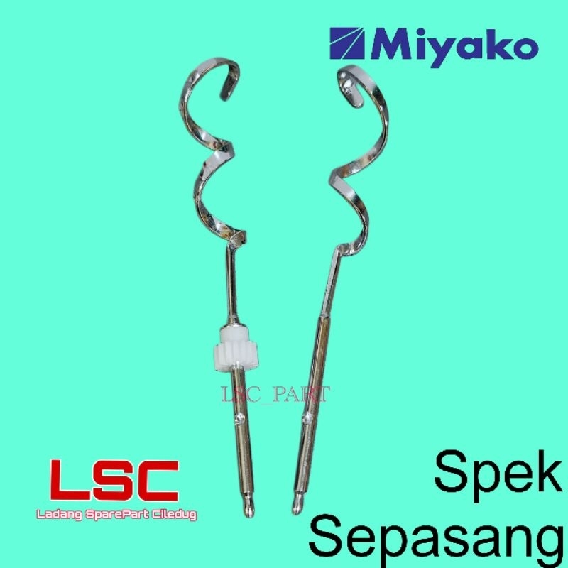 Jual ORI Stik ULIR Mixer Miyako Sepasang Garpu Adukan Stick Kocokan Kue ...