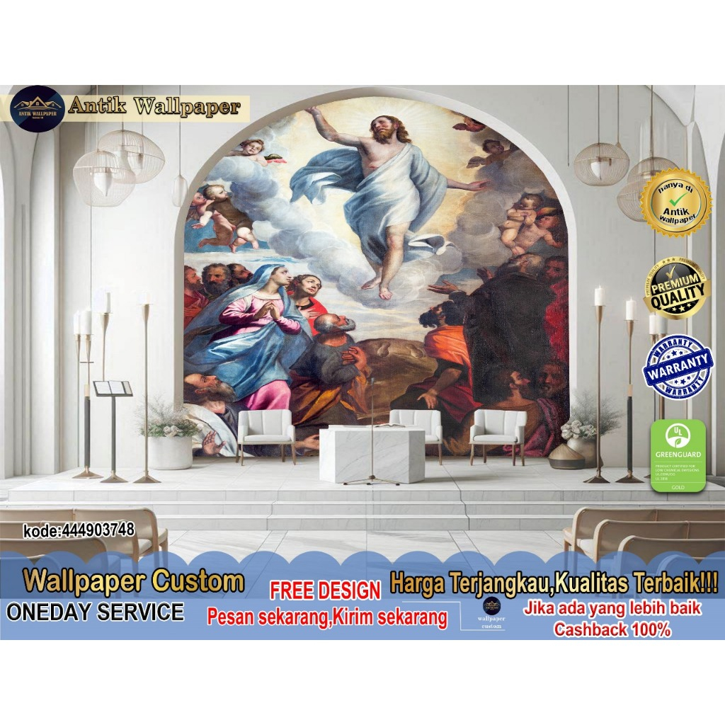 Jual Wallpaper Custom & Wallstiker Custom 3D Tema Kristen | Yesus ...