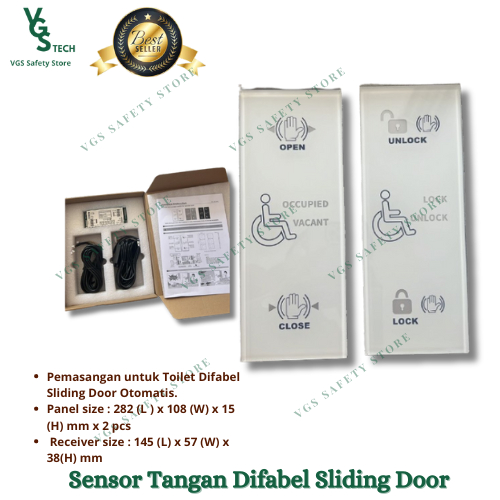 Jual Touchless Panel for Automatic Door use for Difable Toilet Sensor ...