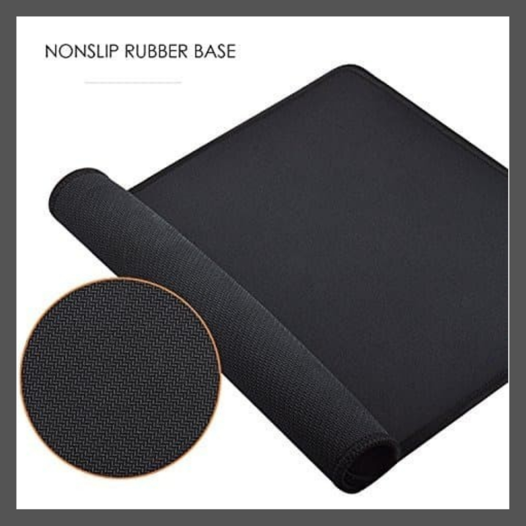 Jual Mouse Pad Tatakan Alas Hitam Polos Murah Anti Slip Rubber for ...