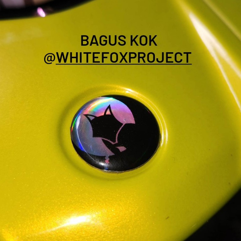 Jual Stiker Emblem Whitefoxproject V.2 Original 2,5cm pengganti Yamaha ...