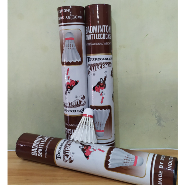 Jual Shuttlecock Superman Coklat / Shuttlecock Badminton Superman ...