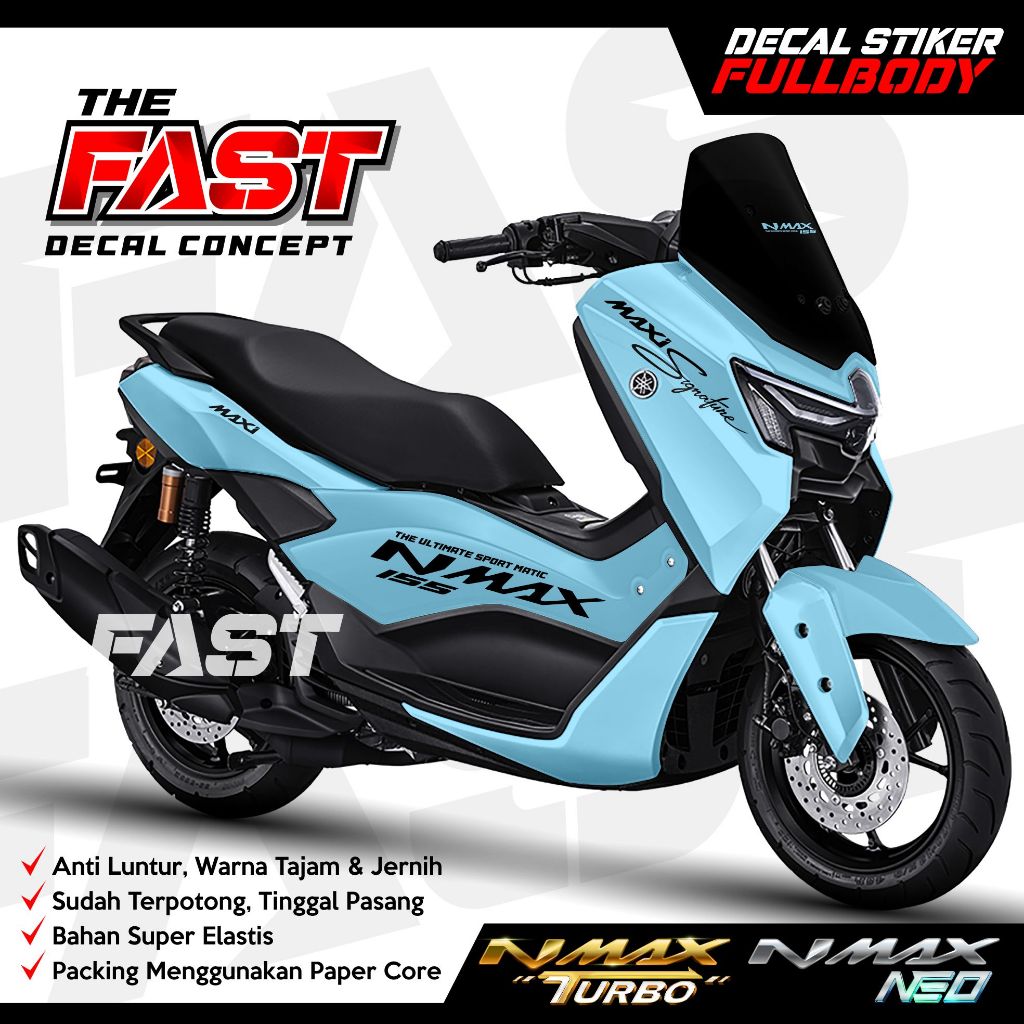 Jual Decal Stiker Nmax Turbo/Neo New Fullbody Maxi Signature TERBARU ...