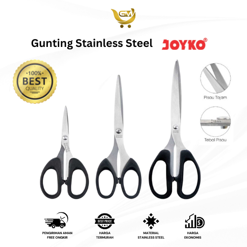 Jual [BEST SELLER] GUNTING JOYKO Original Gunting Stainless Steel Kuat ...