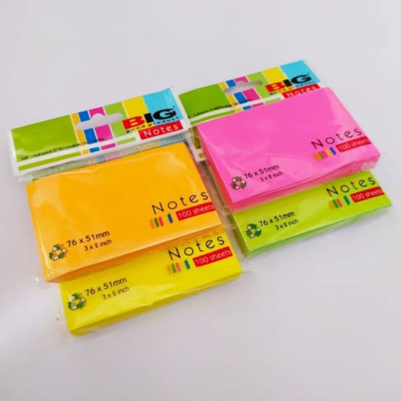 Jual STIKY NOTE / KERTAS CATATAN / BIG ONE / PALING VIRAL Uk. 76x51 ...