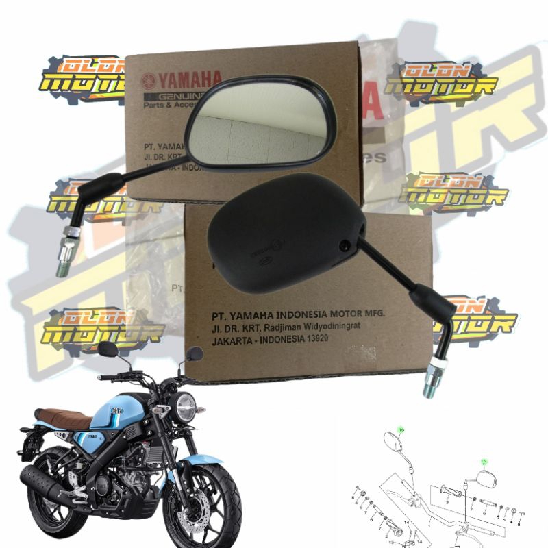 Jual MIROR/KACA SPION KANAN&KIRI YAMAHA XSR 155 ORIGINAL | Shopee Indonesia