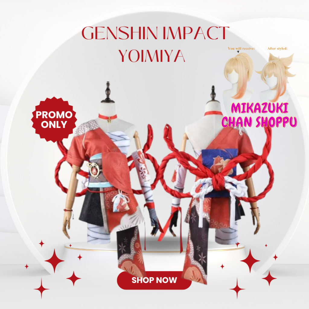 Jual ( READY STOK ) PROMO WUDU Costume Set Cosplay Yoimiya Genshin ...