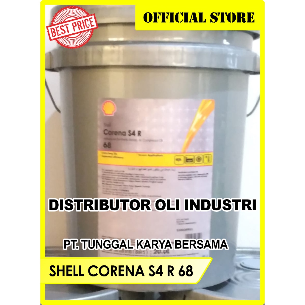 Jual SHELL CORENA S4 R 68 ( 20 Liter - Ready Stock ) | Shopee Indonesia