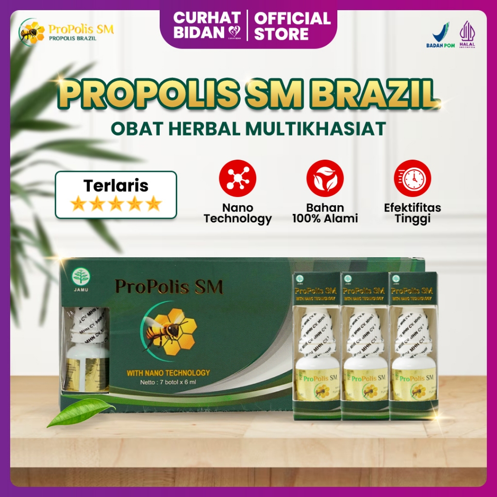 Jual Propolis SM Original With Nano Technology 100% Asli Isi 6 ML ...