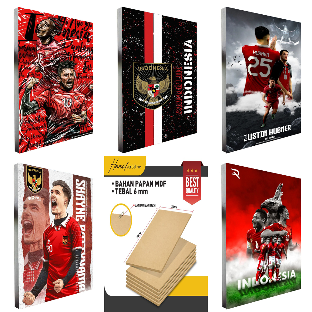Jual Hiasan Dinding aesthetic Poster Kayu MDF - Poster Sepak Bola ...