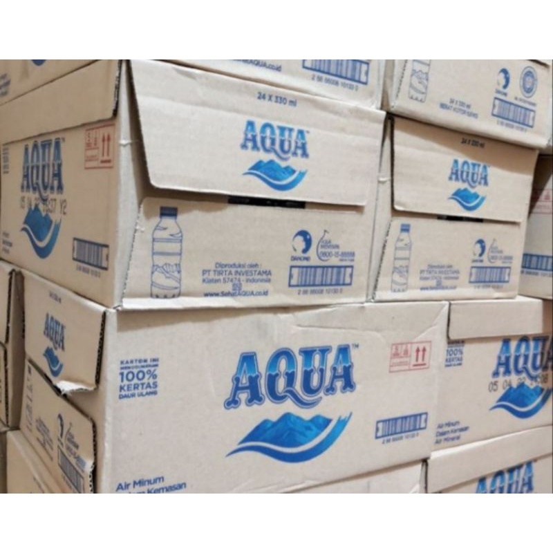 Jual AQUA Botol 330 ML ( 1 Dus ) | Shopee Indonesia