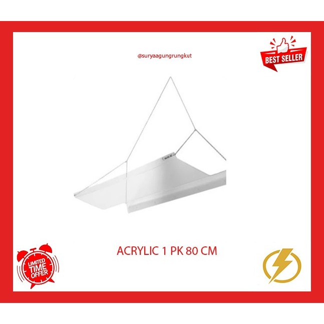Jual ACRYLIC AC / REFLECTOR 1/2 PK - 1 PK / 80 CM | Shopee Indonesia