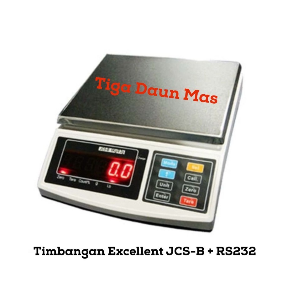 Jual Timbangan Meja Digital Excellent JCS-B 3 Kg / 6 Kg / 15 Kg / 30 Kg + RS232 Timbangan Duduk ...