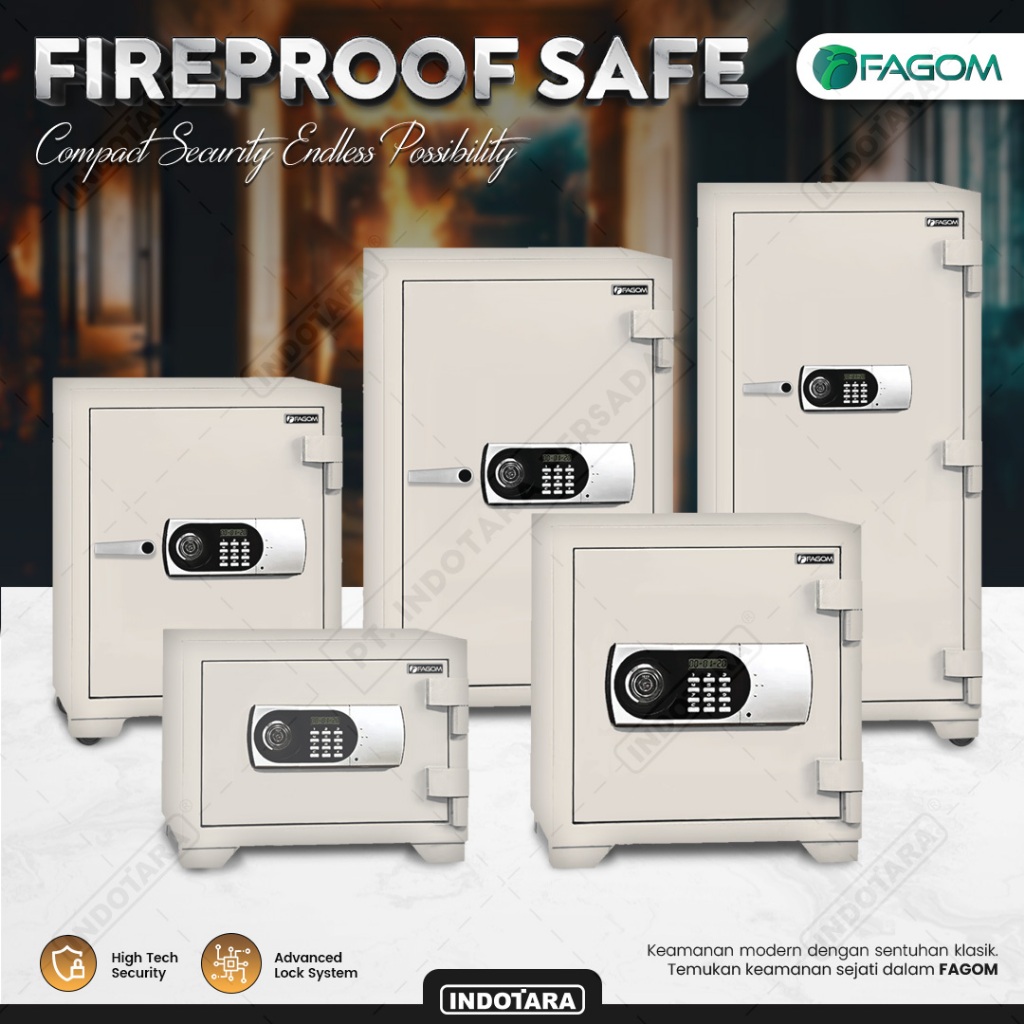 Jual FAGOM Brankas Besi Anti Api Manual - With Digital Lock | Shopee ...