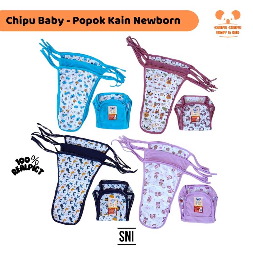 Jual Chipu Baby - Popok Kain Bayi Bahan Tebal Lembut Isi 12 Pcs dan 6 ...