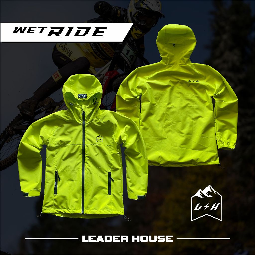 Jual WET RIDE JAKET RAINCOAT LEADER HOUSE MTB TRAIL ADVENTURE | Shopee ...