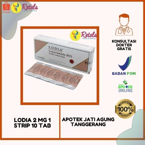 Jual LODIA 2MG 1 STRIP ISI 10 TABLET/LOPERAMIDE HCL/ANTI DIARE | Shopee ...