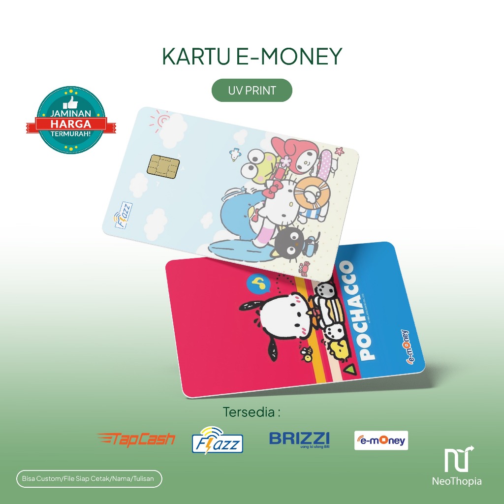Jual Kartu Emoney Custom Sanrio Emoney Flazz Brizzi Tapcash Kartu ...