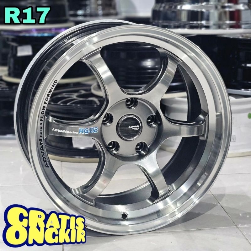 Jual velg racing mobil ring 17 ADVAN RG D2 FLOW FORMING velg mobil ring 17 velg racing mobil ...