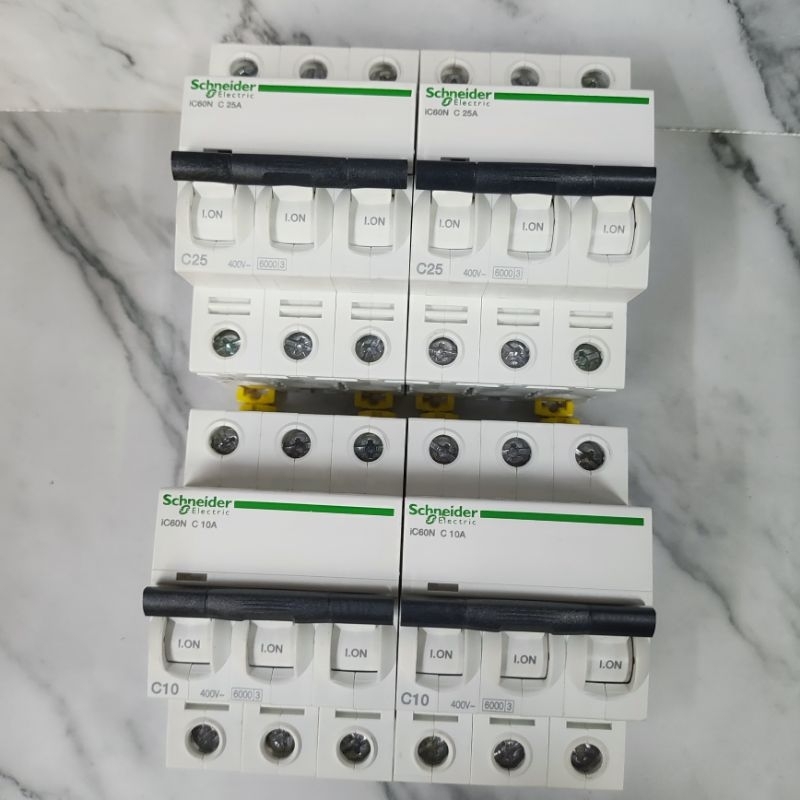 Jual MCB IC60N 3P 6A 10A 16A 20A 25A 32A 40A Schneider | Shopee Indonesia