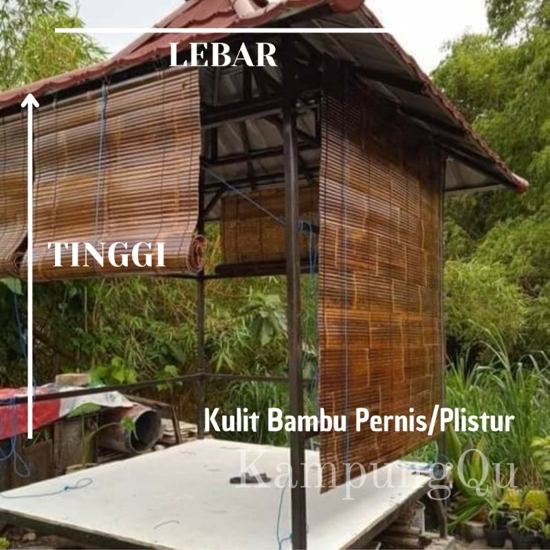 Jual Tirai Bambu Wulung Asli 2x2 Meter Outdoor – Tahan Cuaca dan ...