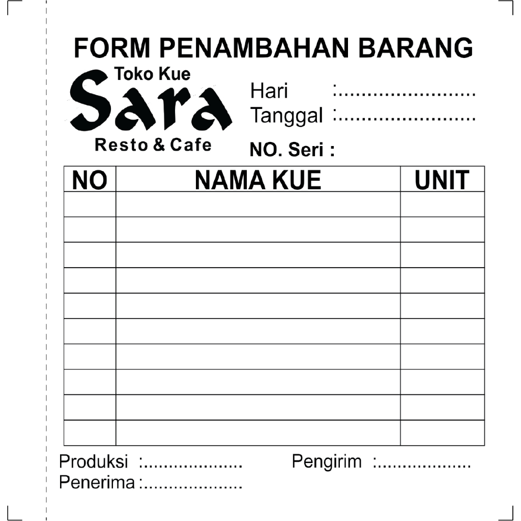 Jual (nota_notae)(1/6 FOLIO )NOTA CUSTOM,KWITANSI,SURAT JALAN,FAKTUR ...