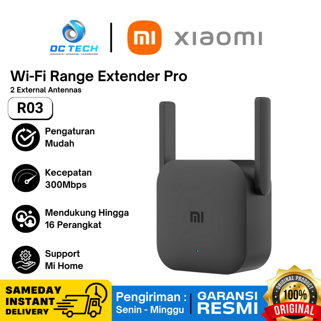 Jual Xiaomi Mi Wi-Fi Range Extender Pro Wifi Extender 300 Mbps Xiaomi ...
