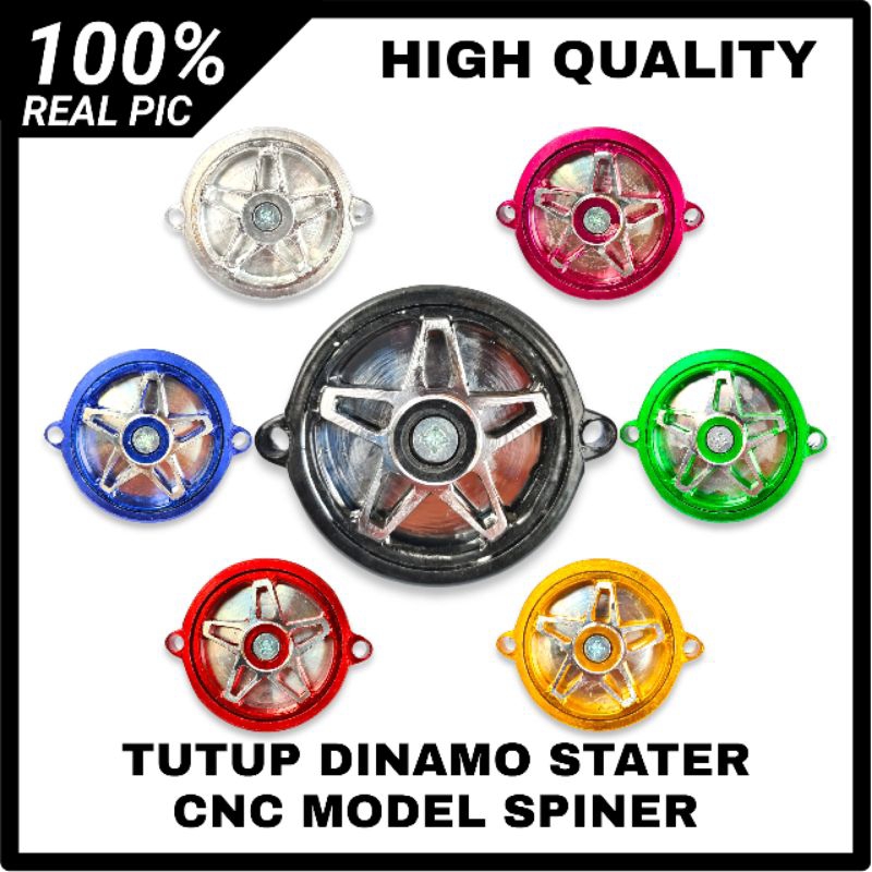 Jual TUTUP DINAMO STATER CNC MODEL SPINER COVER DINAMO STATER CNC MODEL ...