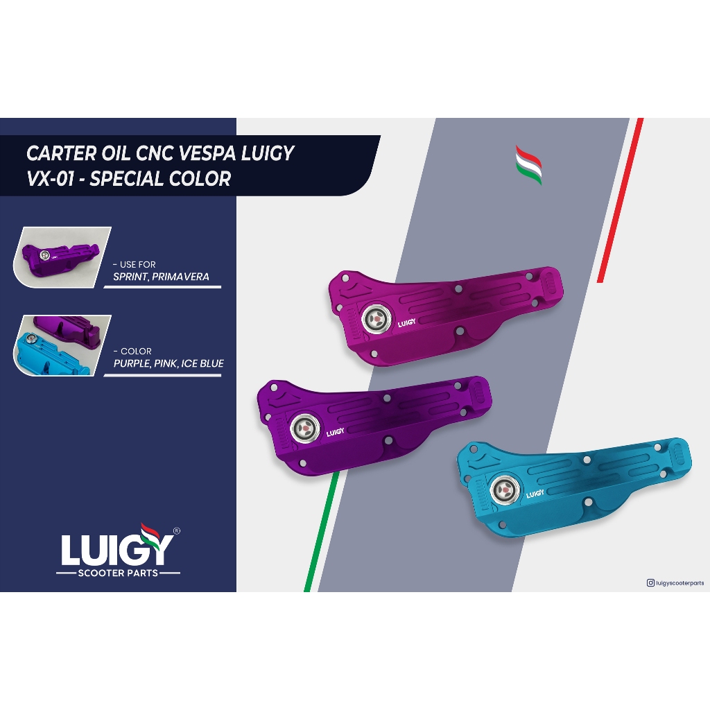 Jual Carter Oil Karter Oli Cover CNC Vespa Sprint Primavera Special ...