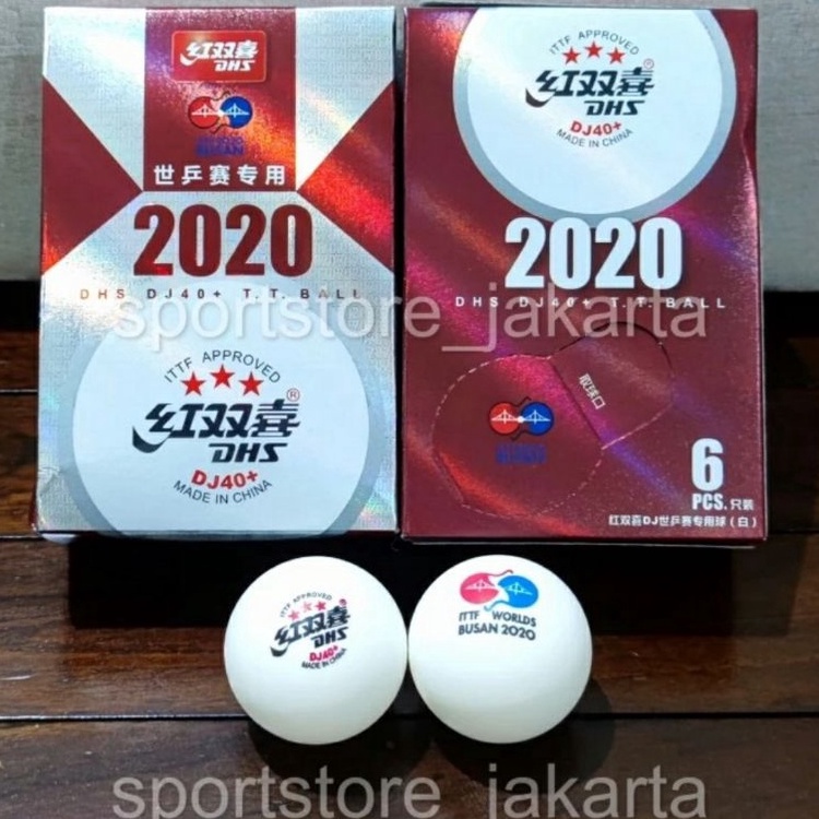 Jual Harga Meriah Bola Pingpong Atau Bola Tenis Meja DHS 3 STAR PLASTIC 4 ISI 6 | Shopee Indonesia