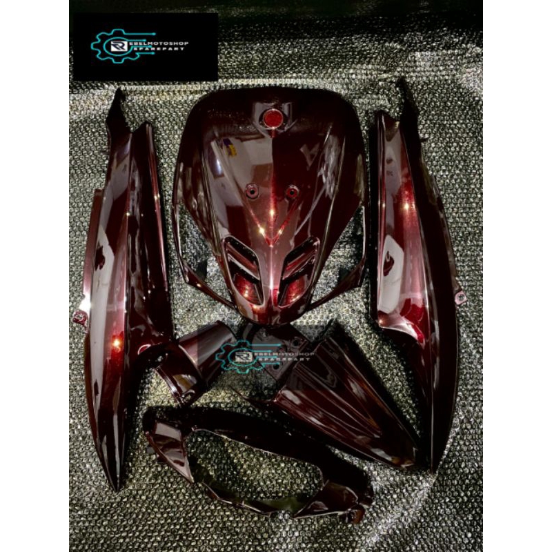 Jual Cover full body halus Yamaha mio sporty warna moonlight red ...